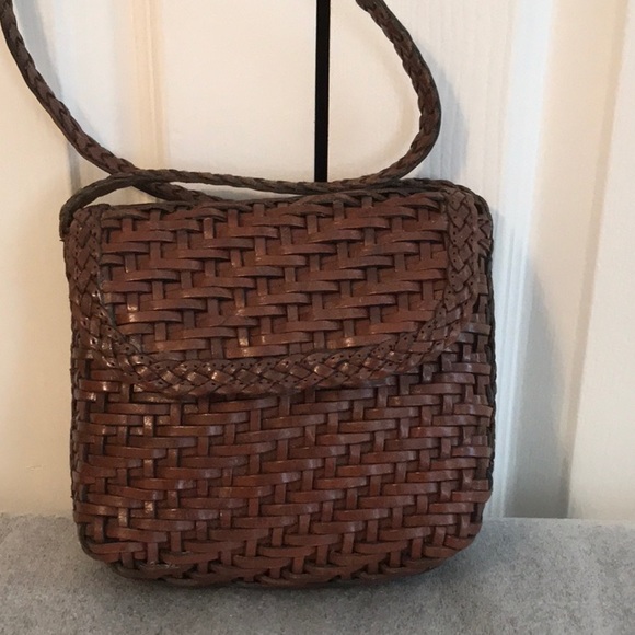 L.J.S.Collection | Bags | Crossbody Messenger Bag Braided Leather ...